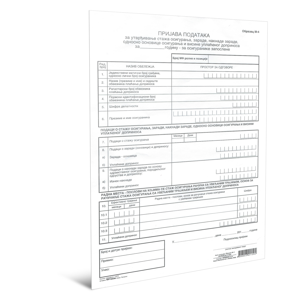 OBRAZAC M-4 OP | Univerzal
