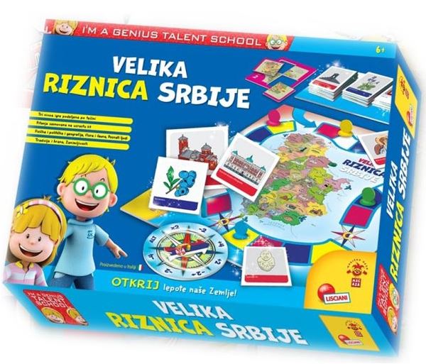 MALI GENIJE DRUŠTVENA IGRA VELIKA RIZNICA SRBIJE LISCIANI 56453 | Univerzal