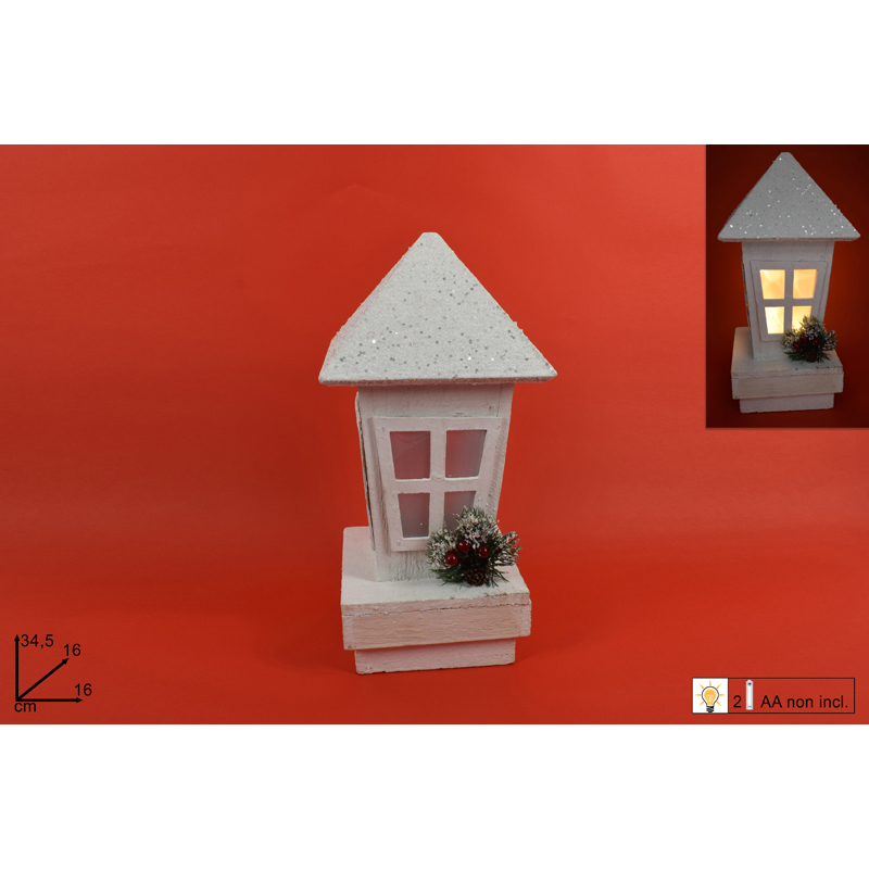 FENJER DEKORATIVNI BELI GLITER 34.5CM GI008980A | Univerzal