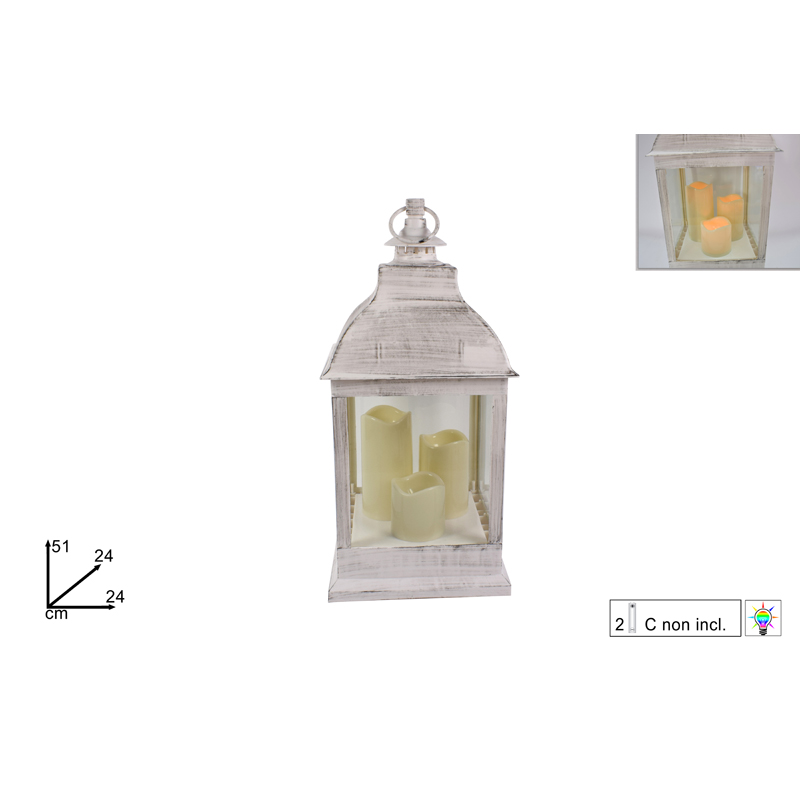 FENJER DEKORATIVNI BELI 51X24X24CM CM002464 | Univerzal