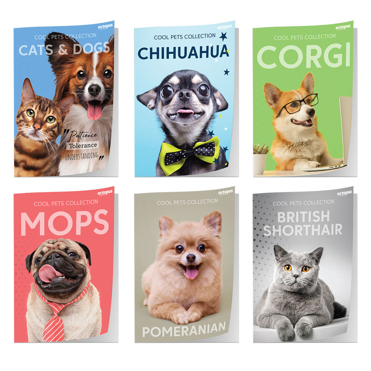 SVESKA A4 SITNI KARO 52L COOL PETS 80g OCTOPUS UNL-1968 | Univerzal