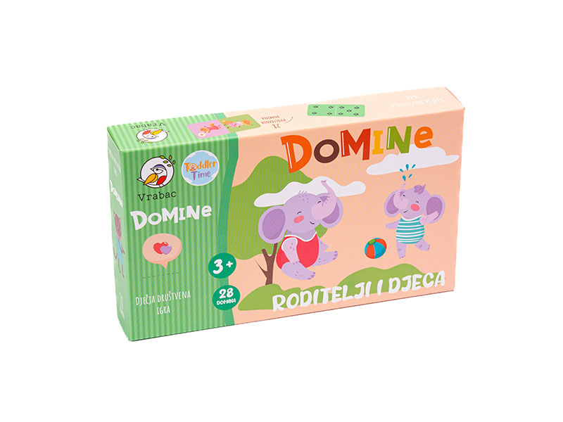 DRUŠTVENA IGRA DOMINE RODITELJI I DECA TODDLER TIME VRABAC | Univerzal