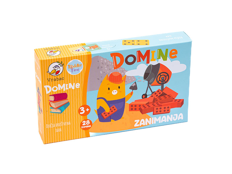 DRUŠTVENA IGRA DOMINE ZANIMANJA TODDLER TIME VRABAC | Univerzal