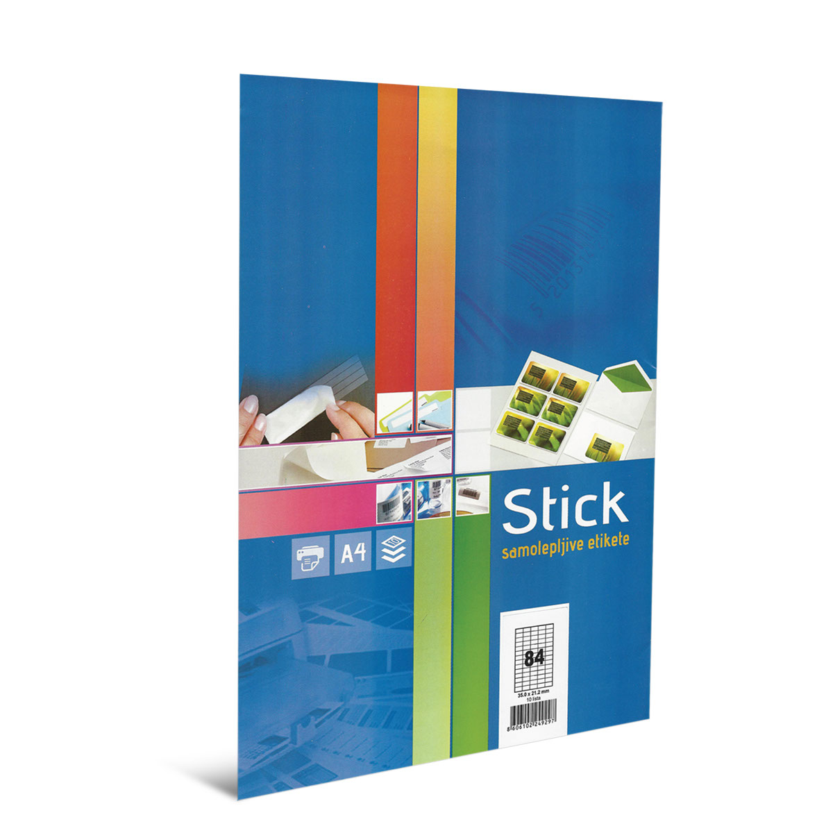 NALEPNICE A4 35X21,2mm 84 NALEPNICE NA L | Univerzal