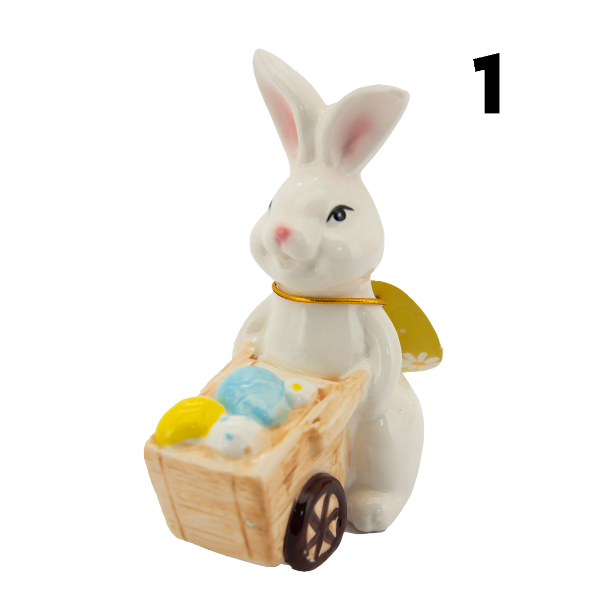 FIGURA USKRŠNJA KERAMIČKA ZEC SA KOLICIMA 13CM 252980050 | Univerzal