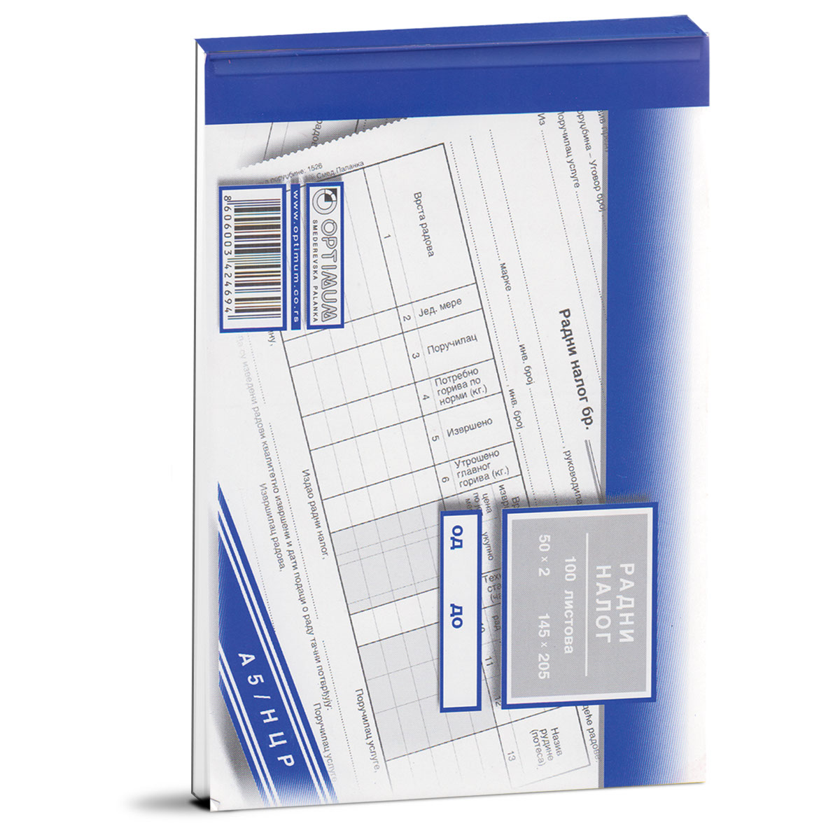 BLOK A5 RADNI NALOG OPTIMUM | Univerzal