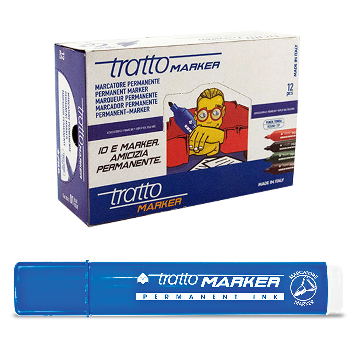 MARKER PLAVI TRATTO OKRUGLI VRH 841101 | Univerzal