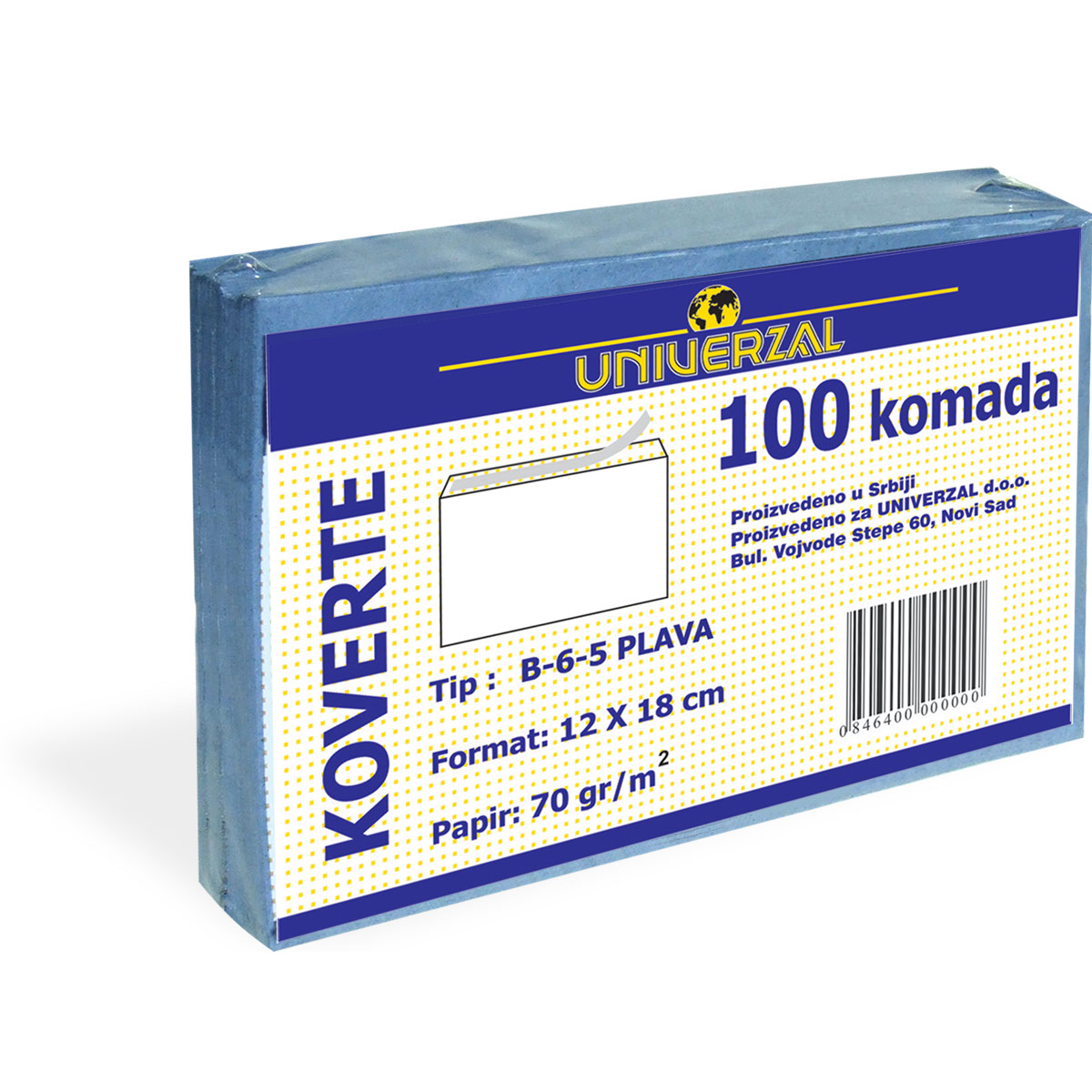 KOVERAT B-6-5 PLAVI 1000/1 | Univerzal