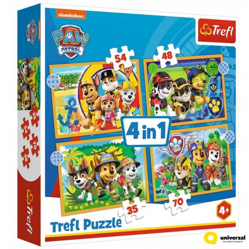 PUZZLE 35-48-54-70 DELOVA 4U1 PAW PATROL TREFL T34395 | Univerzal