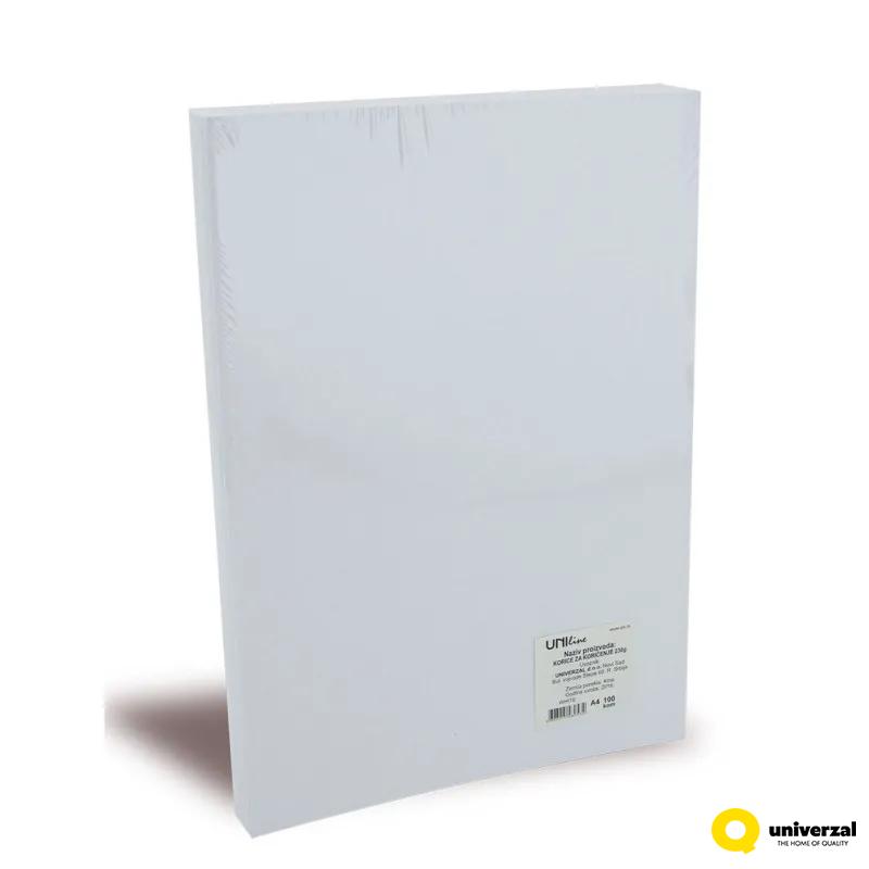 KORICE A4 RELJEFNE 230GR 100/1 BELE UNI LINE UNL-0530 | Univerzal