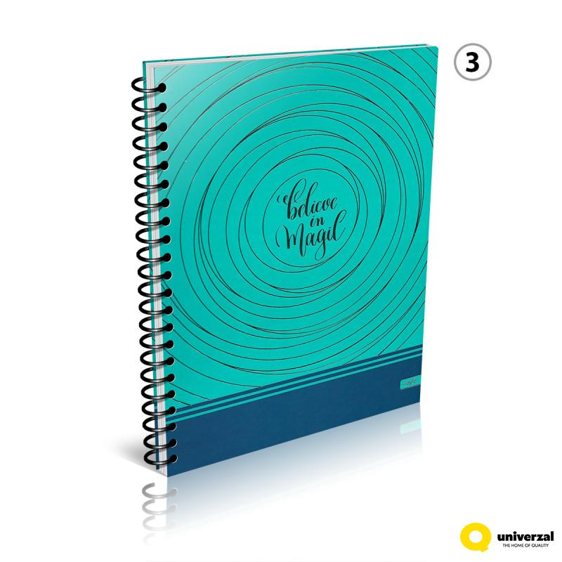 SVESKA A5 TVRDI POVEZ SPIRALA MAGIC DIKTO 150L LASTVA | Univerzal